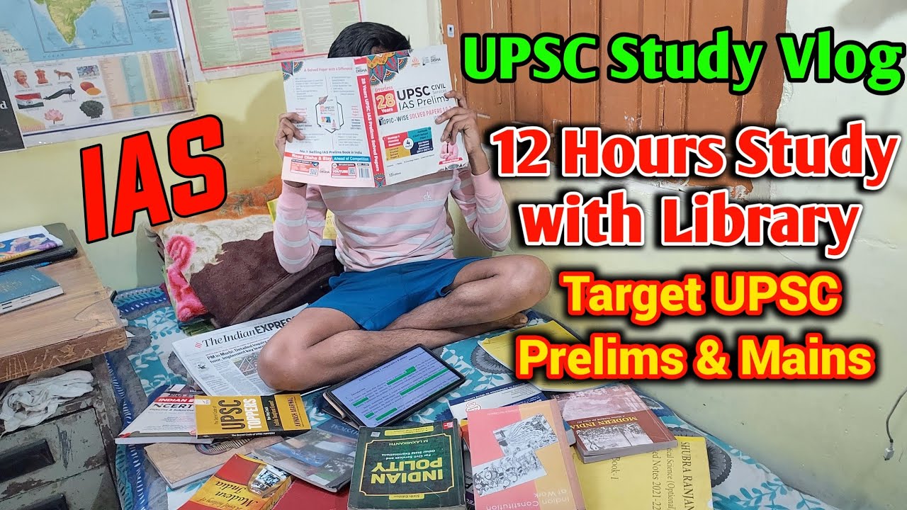 12 Hours UPSC Study vlog | A day in the life of an UPSC aspirant | UPSC study vlog | upsc study ...