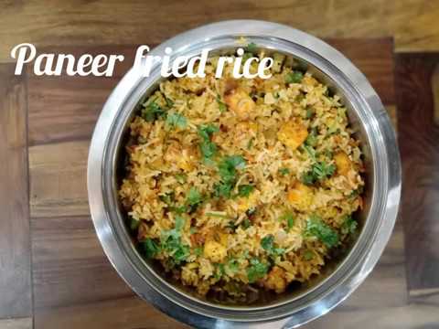 Paneer fried rice | Lunch box recipe | Rice recipe | - YouTube