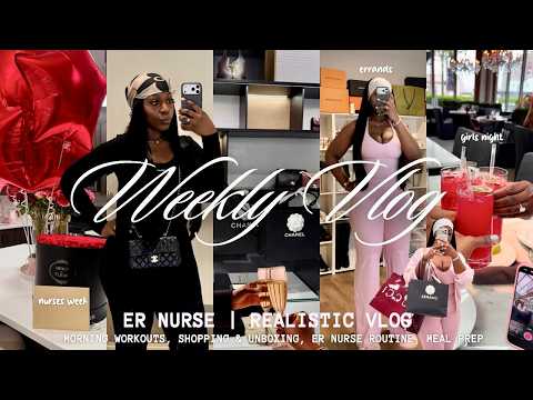 Vlog: ER Nurse | Morning Workouts, Shopping, Night Out, Meal Prep, Vitamins + Becoming Distant?