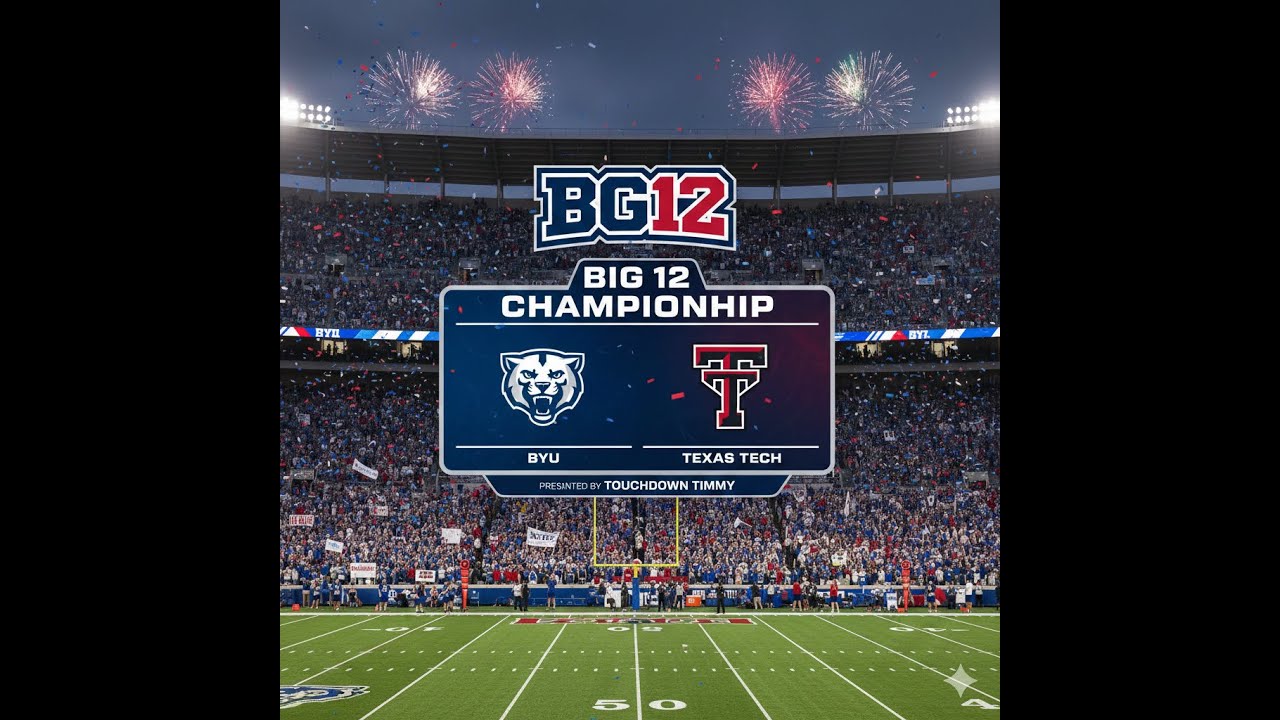 2025 Big12 Championship, #11 BYU vs. #4 Texas Tech, 12-6-2025 ...