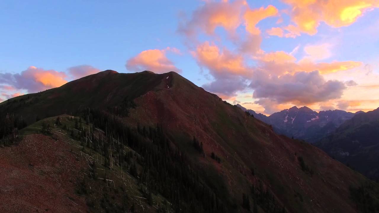 Maroon bells sunset - YouTube