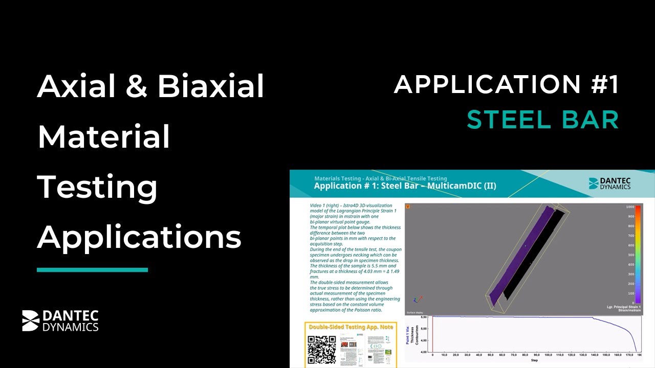 Axial & Biaxial Material Testing - Application #1 Steel Bar Tension ...