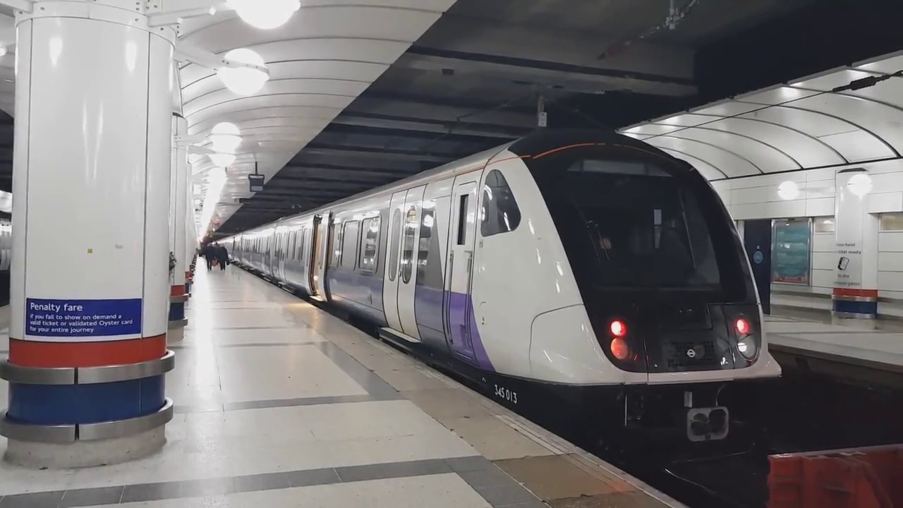 Class 345. New Elizabeth Line trains. - YouTube