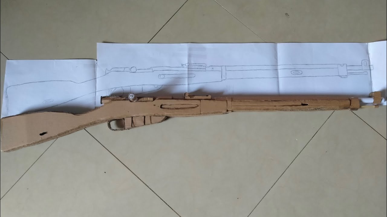 cardboard mosin nagant m28/30 - YouTube