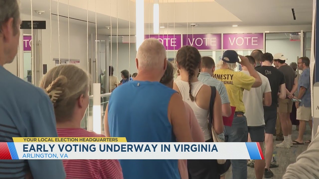Early voting in Virginia under way - YouTube