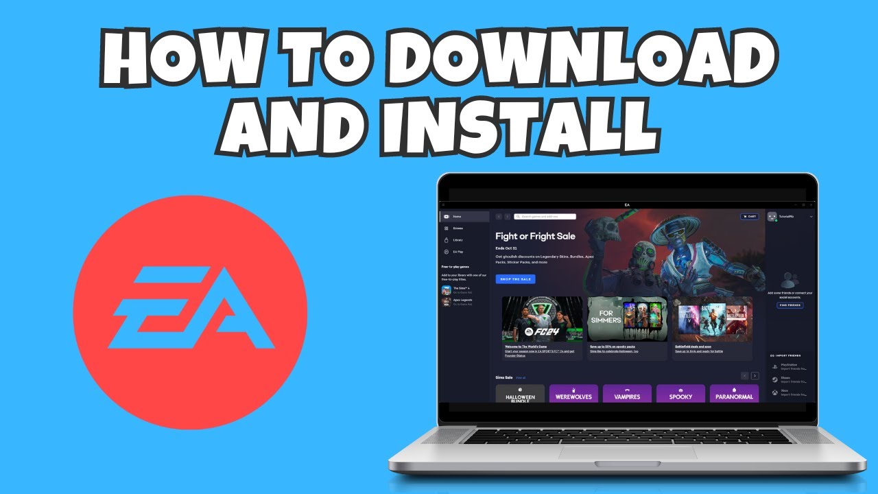 How To Download And Install Ea Sports App On Pc And Laptop - YouTube