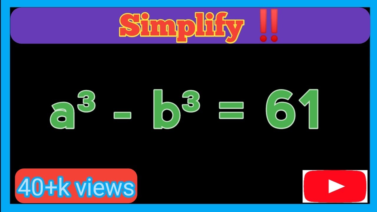 German| A Nice Math Algebra Problem| a+b= ? - YouTube