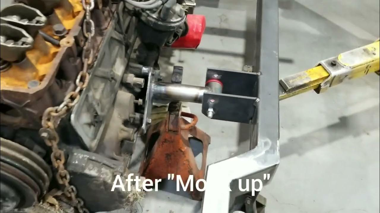 1967 Ford Econoline build Pt 3 fabricated engine mounts - YouTube