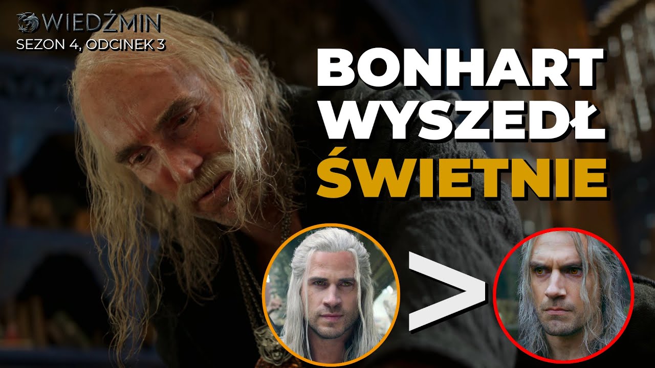 POTEŻNY Leo Bonhart. Hemsworth LEPSZY OD CAVILLA jako Geralt? | S4 E3 ...