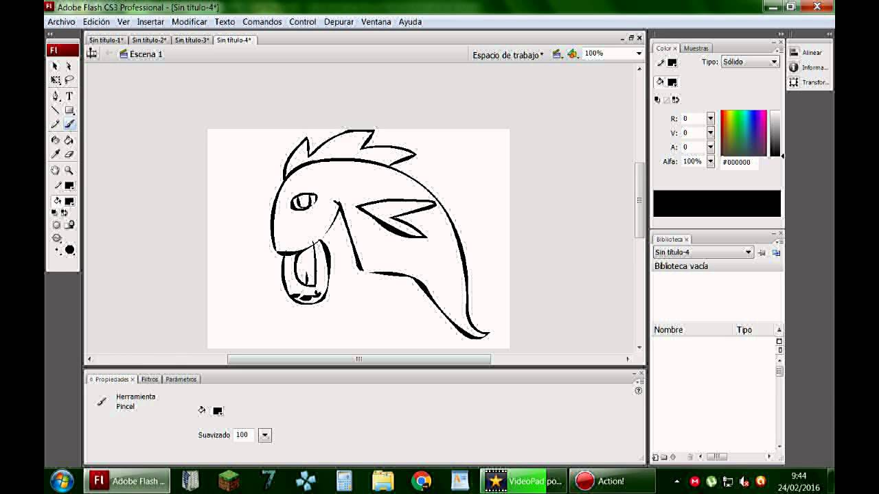 como dibujar en adobe flash cs3 : jackall gamer - YouTube