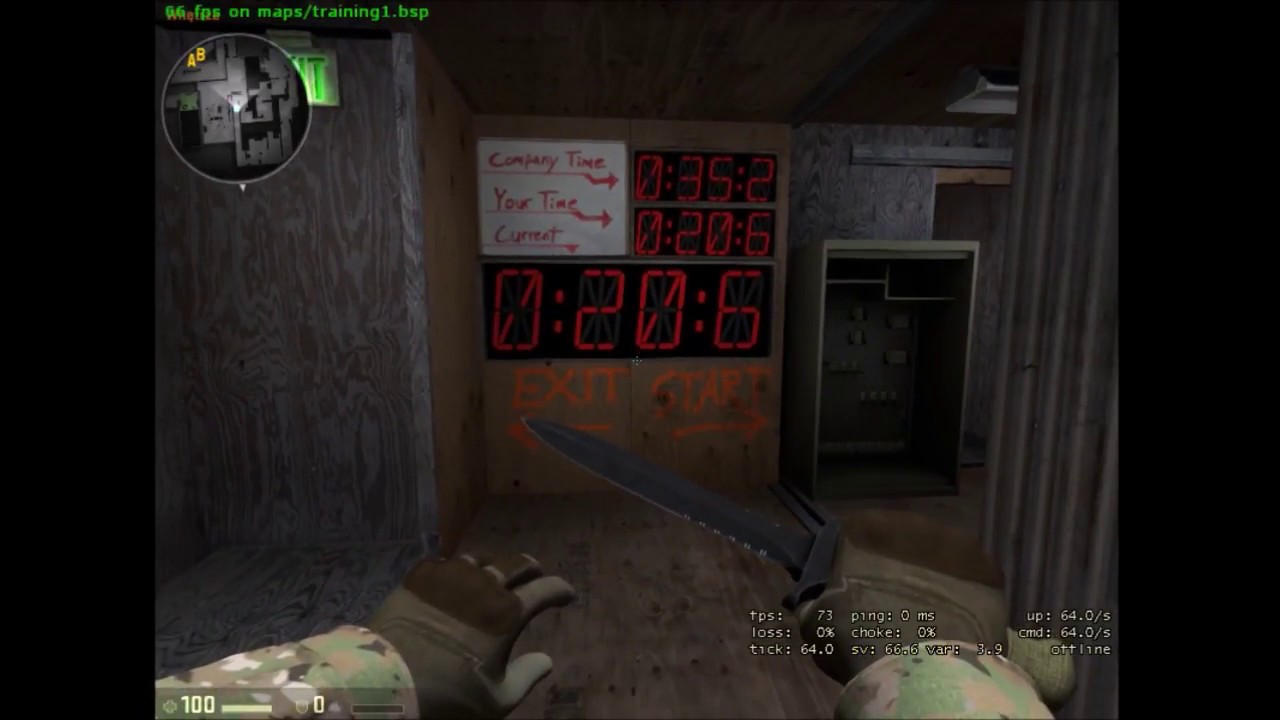 20.6 cs go gun range 64 tick - YouTube