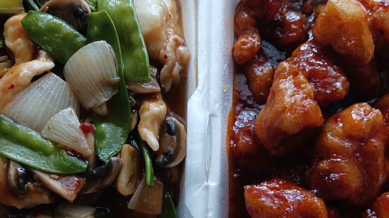 CHAT N CHEW - THAI GARLIC CHICKEN & ORANGE CHICKEN MUKBANG! - YouTube