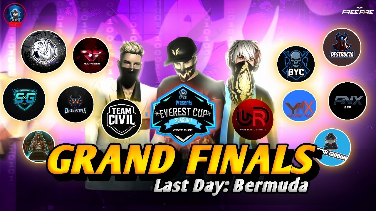 🔴[LIVE] EVEREST CUP S1 | GRAND FINALS | Last Day| | B | TOP 12 TEAMS ...