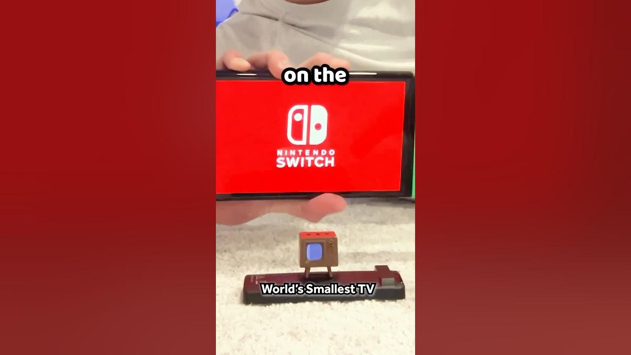 Nintendo Switch On World's Smallest TV? - YouTube