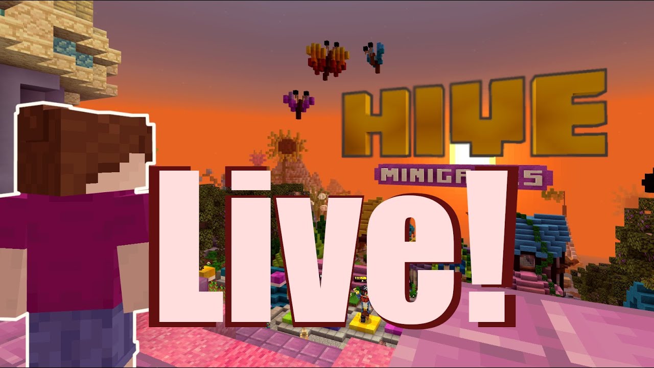 Let's play some HIVE today...... Minecraft Bedrock Hive LIVE - YouTube