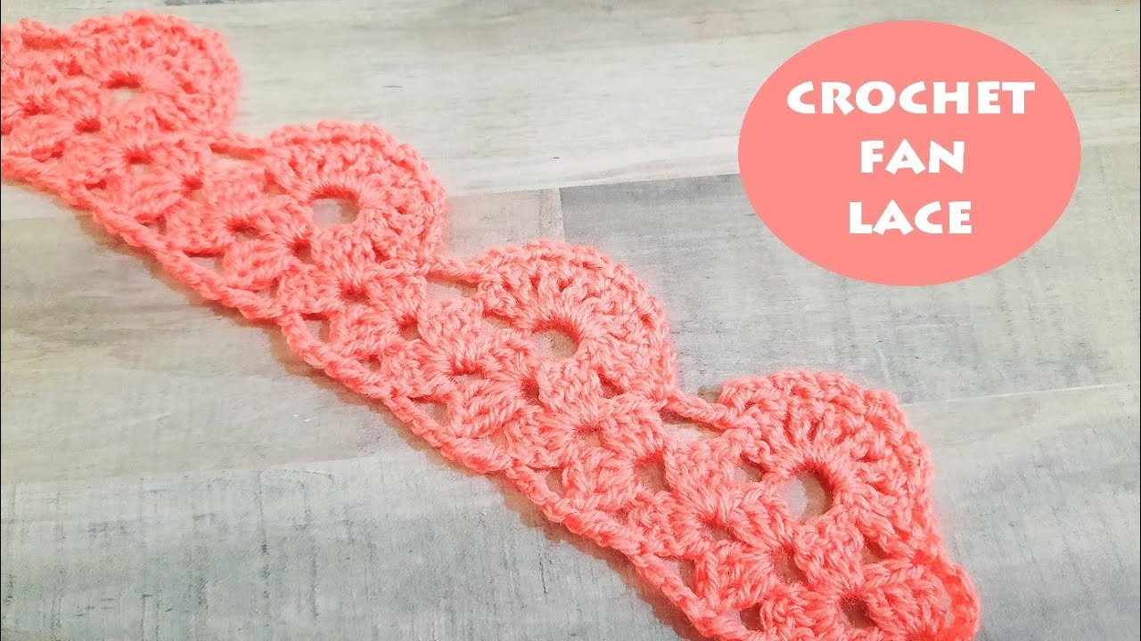 How to crochet a fan lace? | Crochet With Samra - YouTube