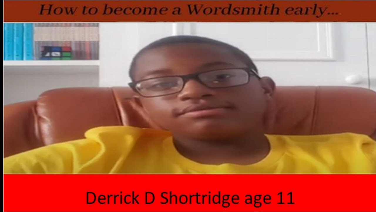 Derrick D Shortridge Jr The 11yrs Old Inspirational Wordsmith - YouTube