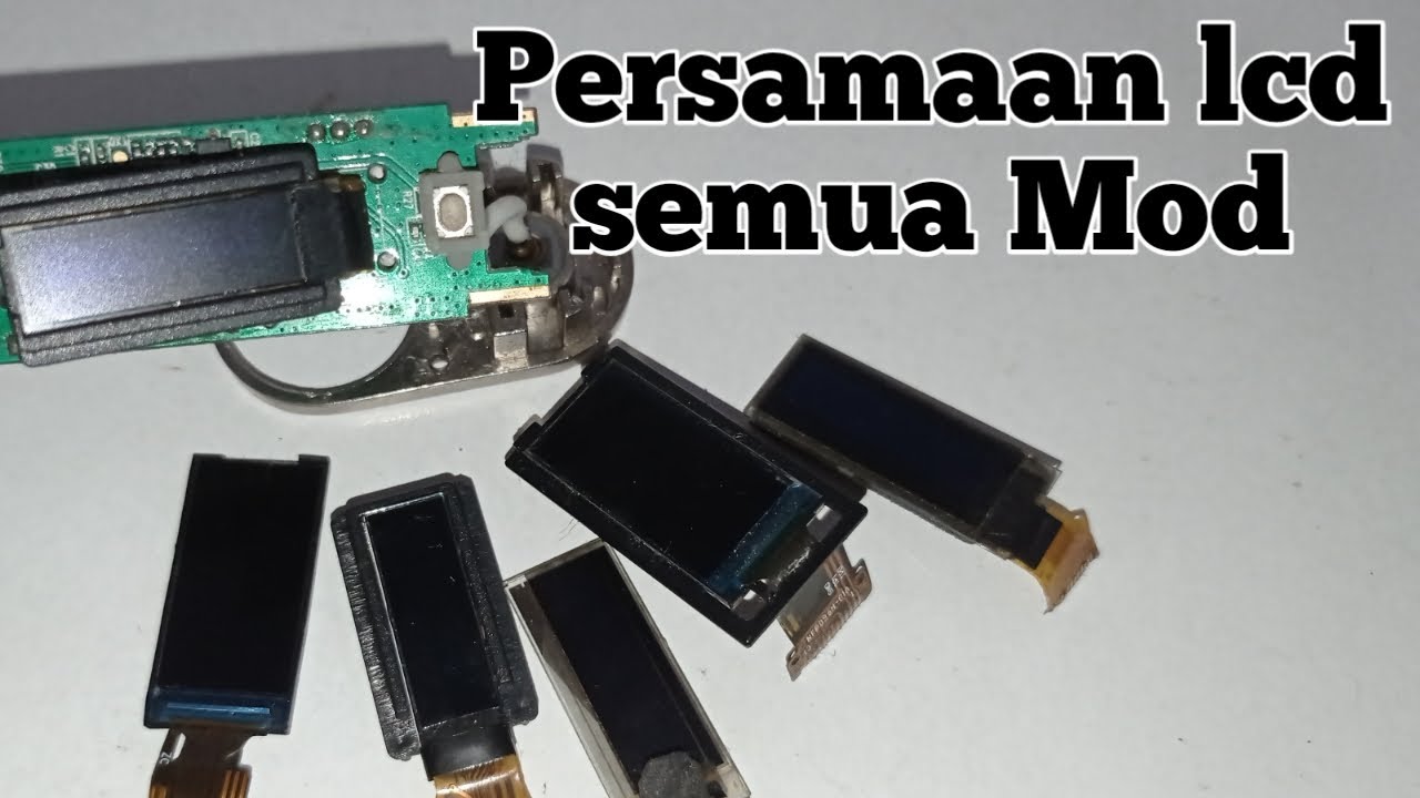 CARA GANTI LCD MOD/VAPE / PERSAMAAN LCD SEMUA MOD DAN POD - YouTube
