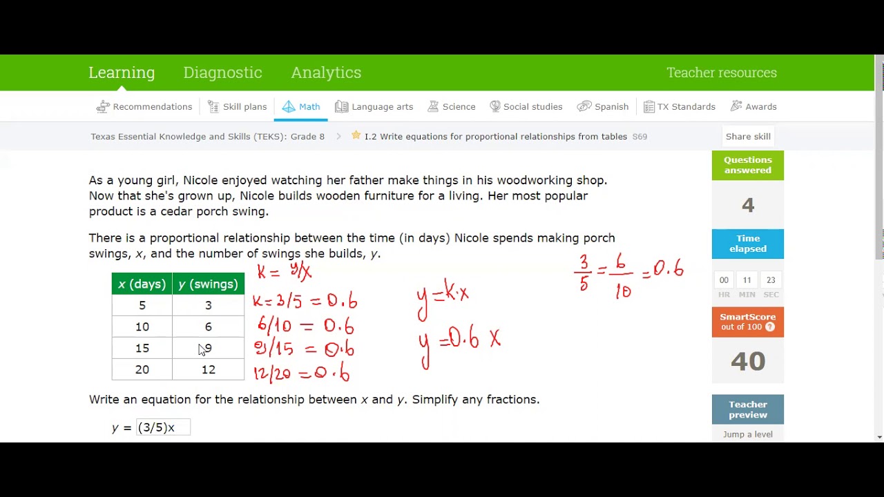 Write Equations For Proportional Relationships From Tables YouTube Write Equations For Proportional Relationships From Tables YouTube