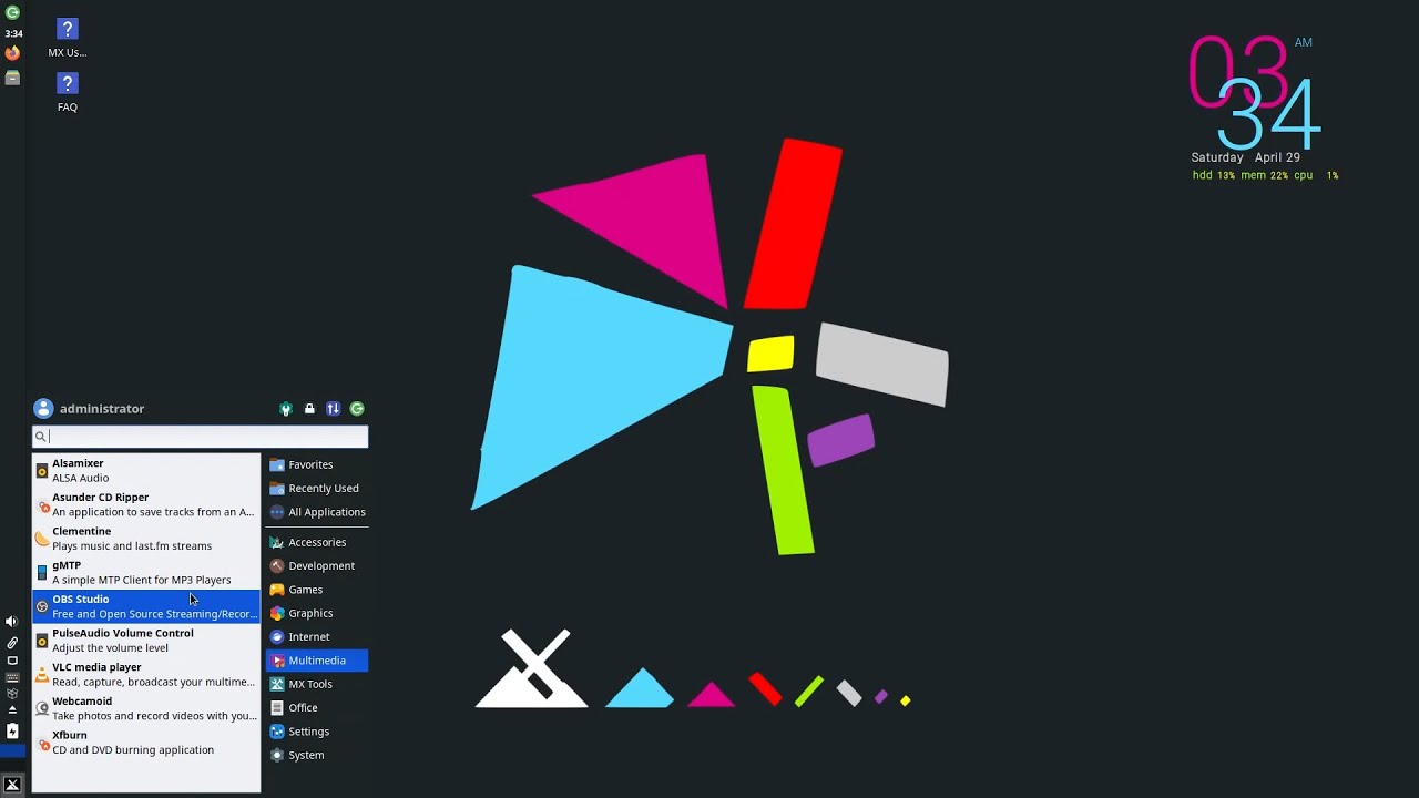 How to install OBS Studio on MX Linux 21.3 - YouTube