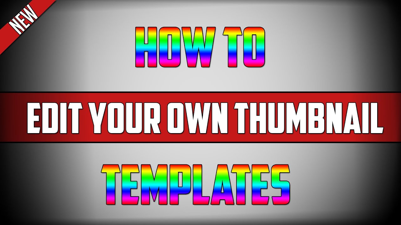 How to Make Your Own Thumbnails and Upload Them - YouTube