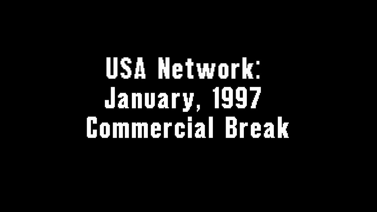 USA Network: January, 1997 Commercial Break - YouTube