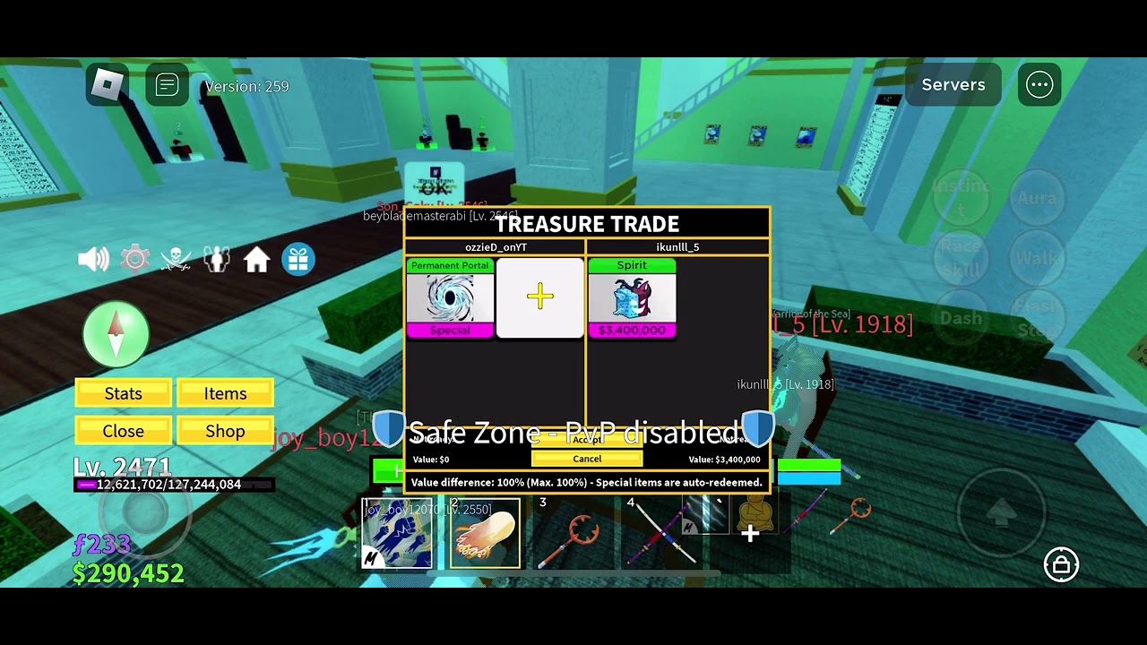 What will people offer for perm portal in Blox fruit - YouTube