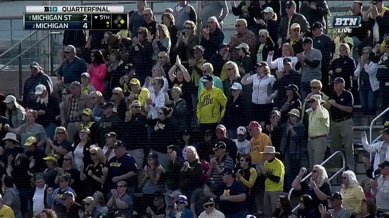 Faith Canfield's Two Run Single vs. Michigan State - YouTube