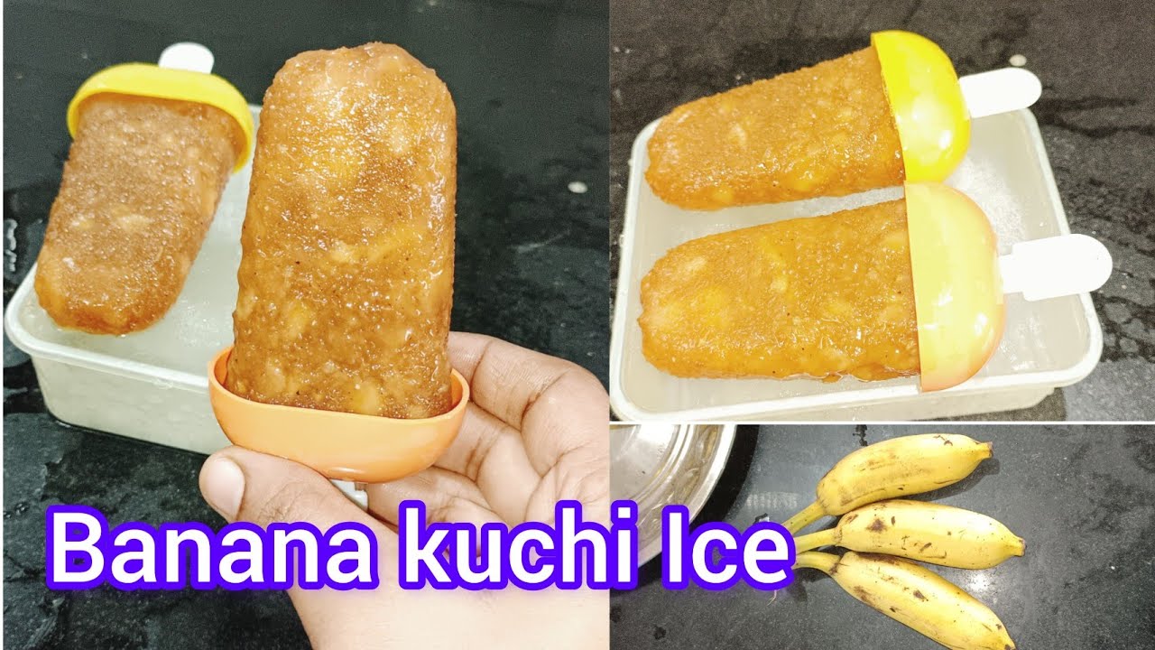 Popsicle ice cream | Banana Popsicle ice | panchamirtham Stick Ice ...