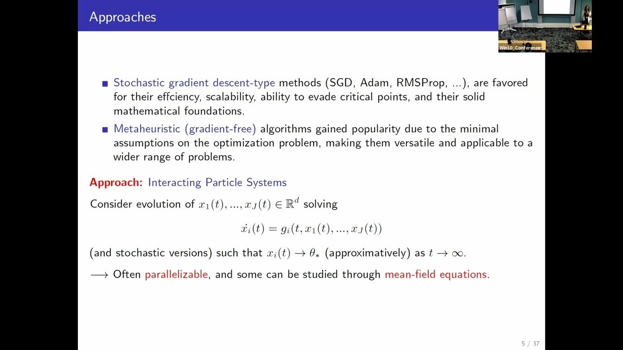 Prof. Franca Hoffmann | Consensus-Based Optimization and Sampling - YouTube