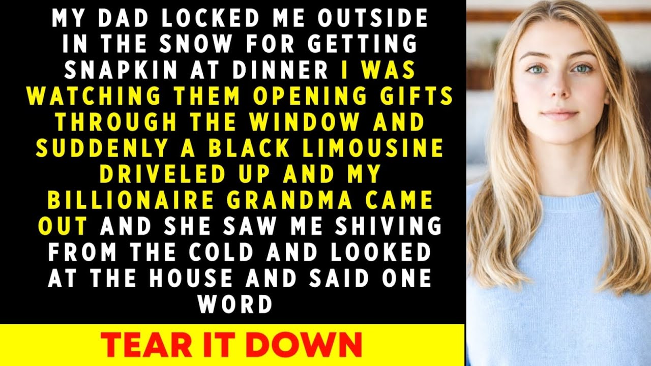 Dad Locked Me Outside In The Snow "Stay Outside Until You Learn Some ...