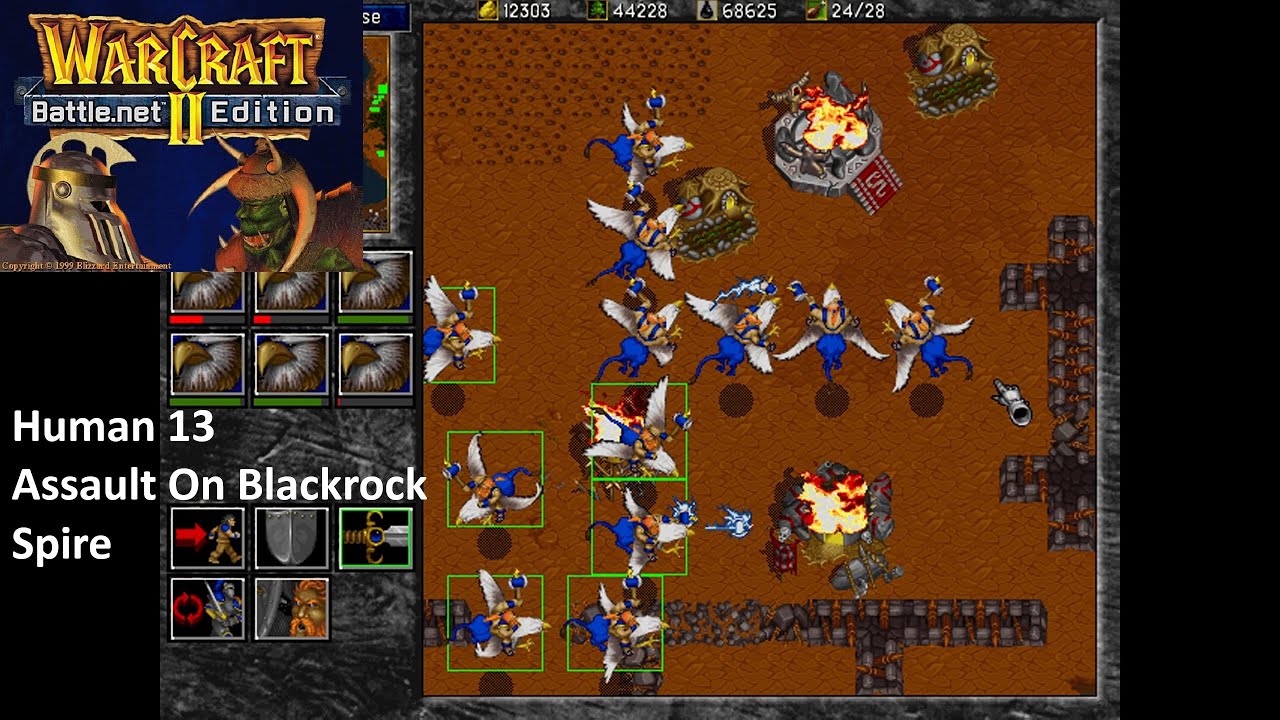 Warcraft II: Tides of Darkness. Human Campaign 13. with commentary ...