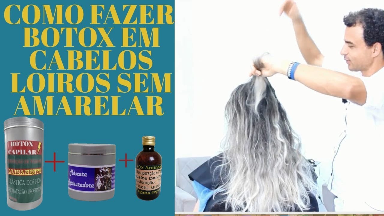 Como Fazer Botox Capilar Sem Formol Em Loiras Sem Amarelar Sidney ...
