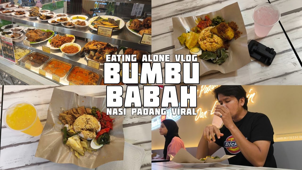 FIRST TIME REVIEW BUMBU BABAH | KEDAI MAKAN NASI PADANG VIRAL AJAK ...