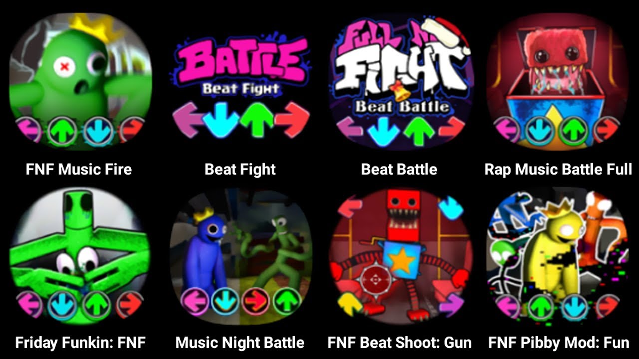 FNF Rainbow Friends vs Sonic, FNF Sliced Mashup, FNF Pocoyo FNF Bunzo ...