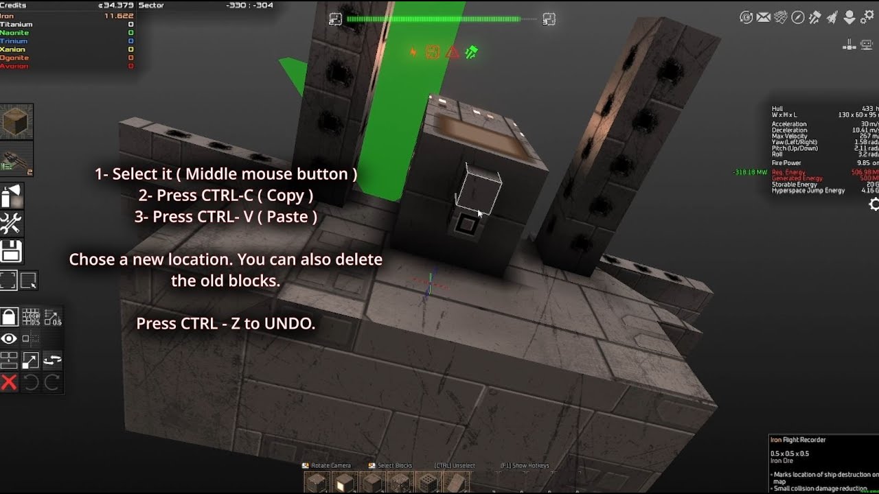 AVORION│How to MOVE BLOCKS in Build Mode - Beginner's Guide 2024 - YouTube
