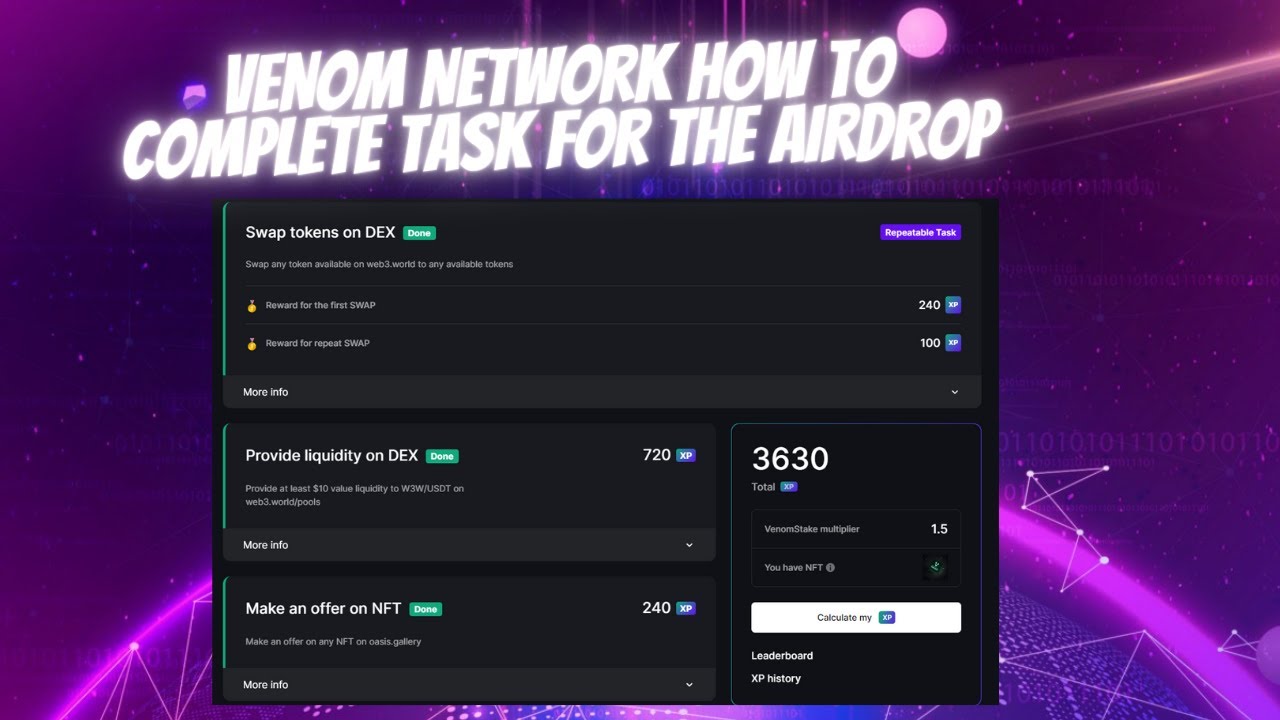 How to complete Venom Mainnet Airdrop - YouTube