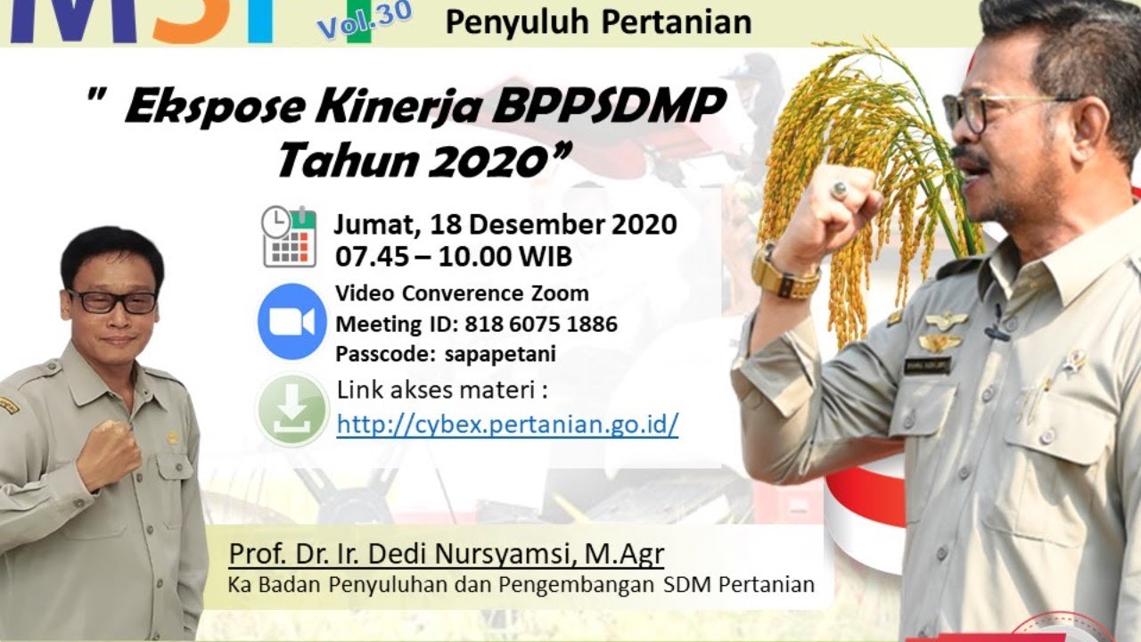 MSPP Vol.30 Ekspose Kinerja BPPSDMP Tahun 2020 - YouTube