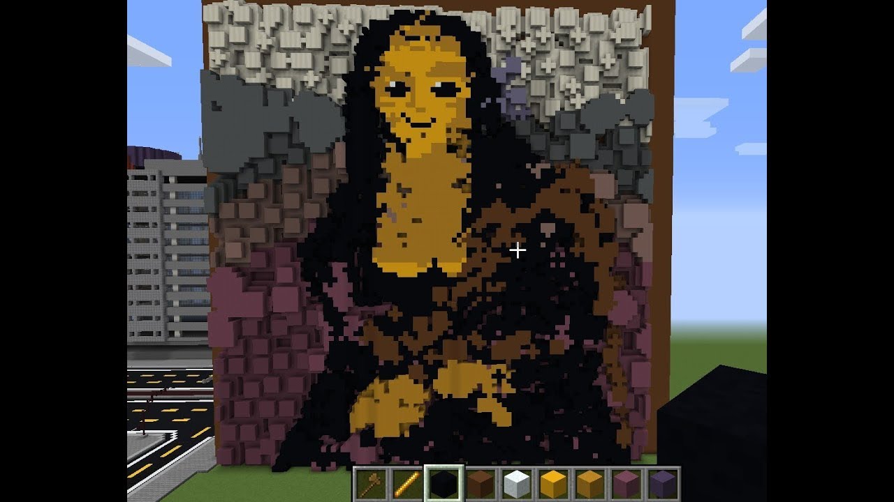 Minecraft World Edit #012 - Mona Lisa - YouTube