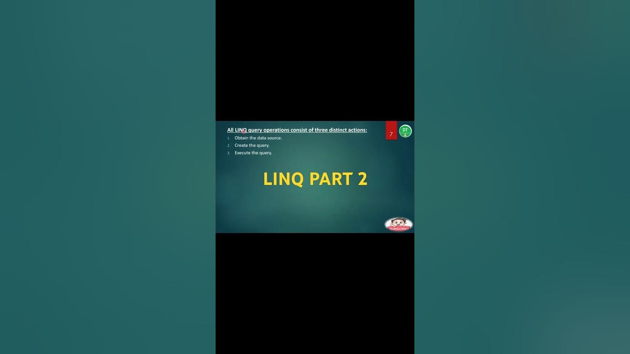 LINQ introduction in Csharp short part2 #csharp #programming - YouTube