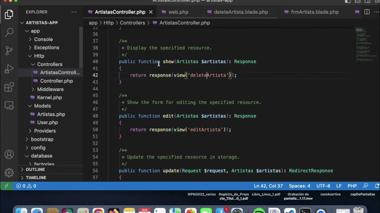 video9.- Formulario para editar y vista para eliminar - YouTube