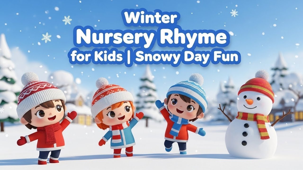 Snowy Day Fun / Winter Nursery Rhyme for Kids | Let’s Play in the Snow ...