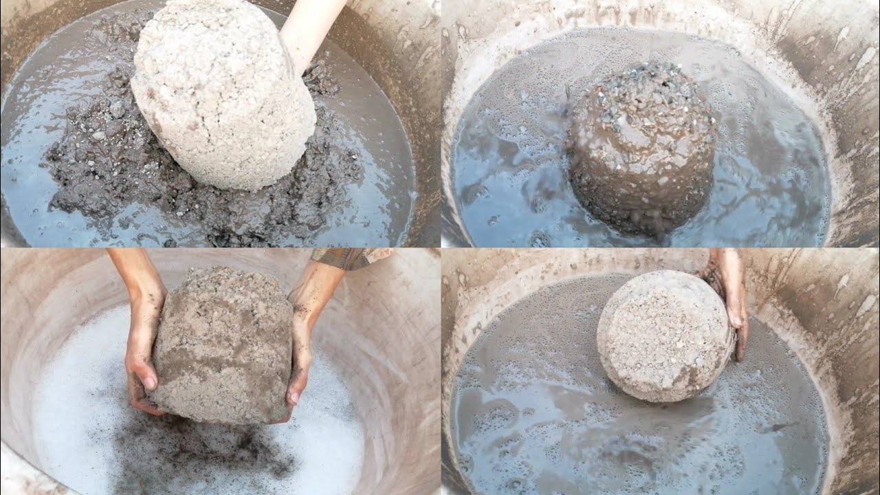 Bajri sand heaviest buckets water dipping crumbling in lots of water 💦 ...