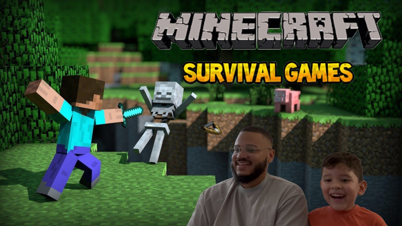 Playing Minecraft Survival for the first time | J & M Play - YouTube