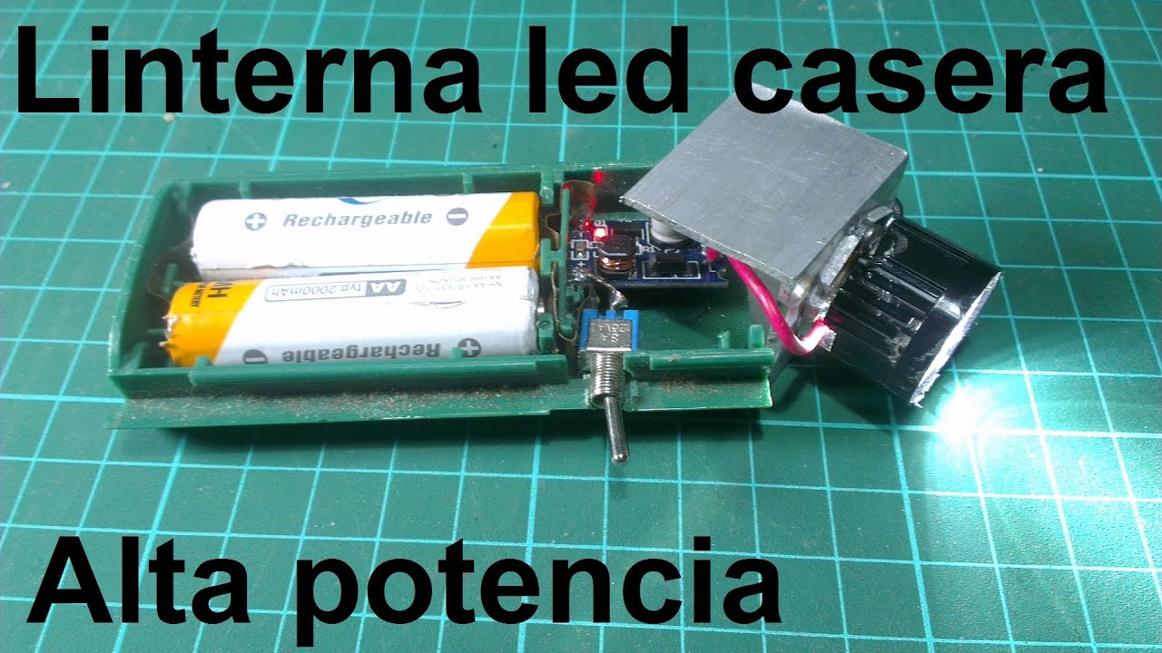 Rearmando mi linterna led casera - YouTube