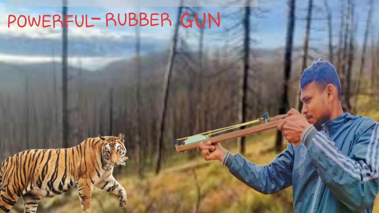 How to make Rubber gun // Powerful Rubber gun - YouTube