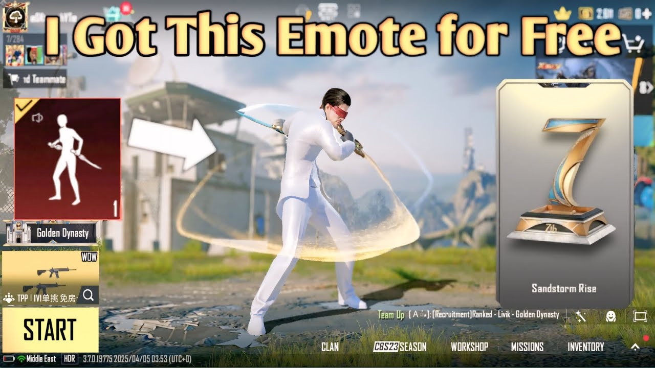 I Got 7th Anniversary Emote | I Collect Best Emote for Pubg Mobile ...