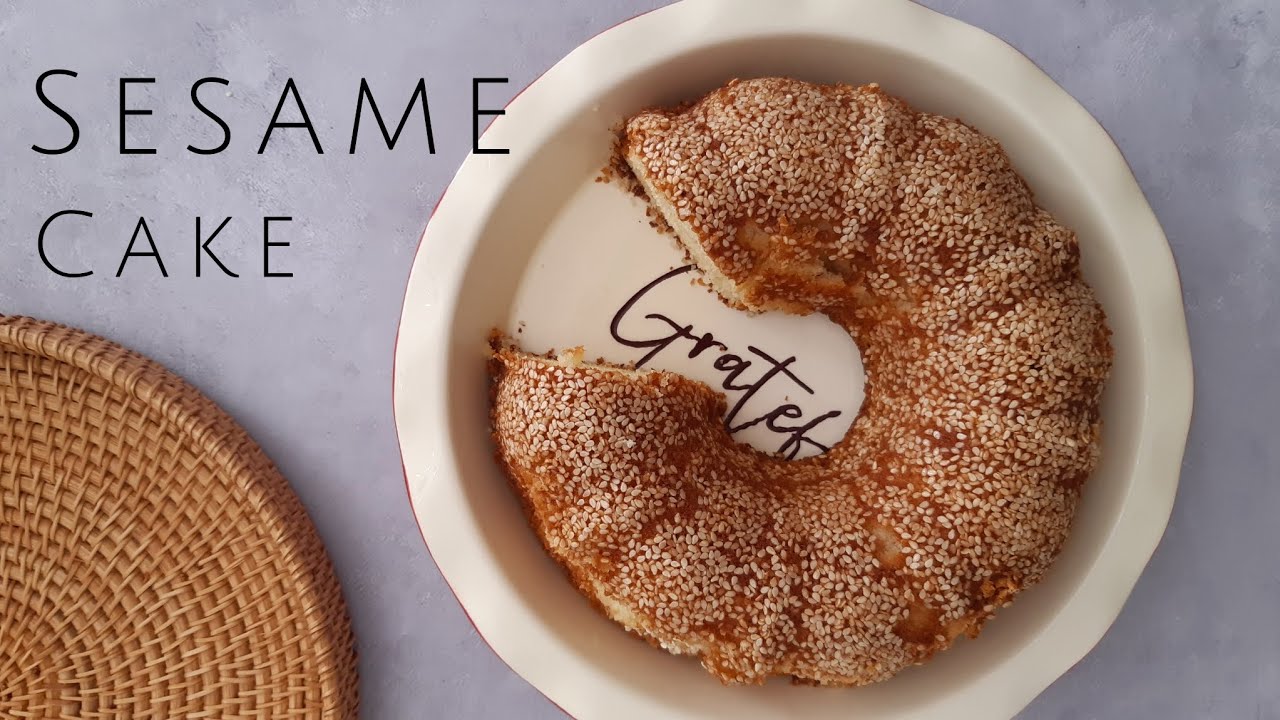 HOW TO MAKE SPONGE SESAME CAKE AT HOME|طرز تهیه کیک کنجدی اسفنجی|بسیار ...