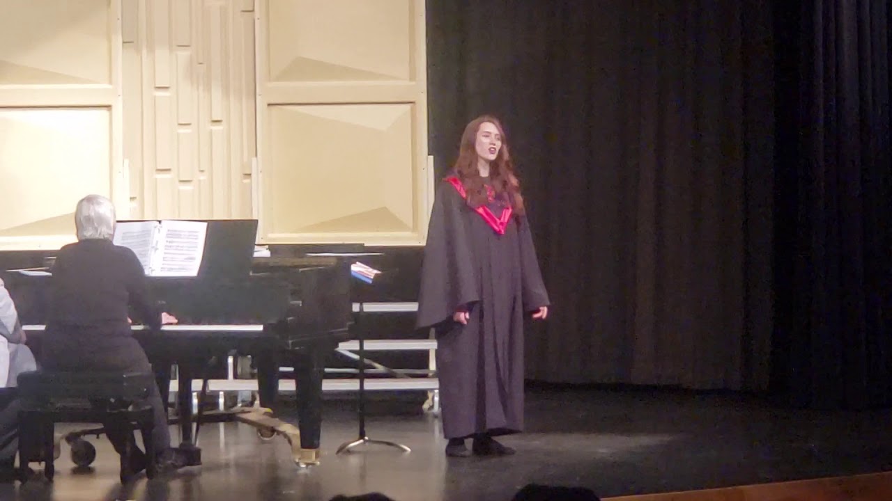 Emily Horn Senior Year Choir Concert Singing My Green Dog - YouTube
