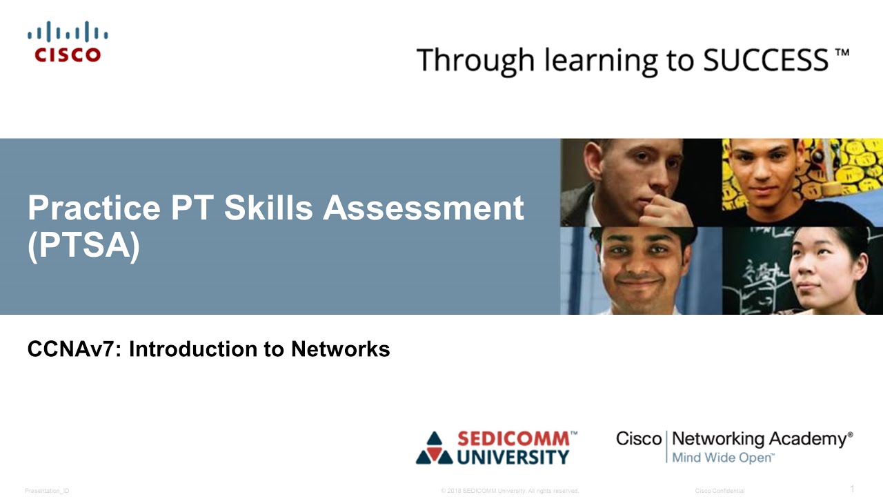 Practice PT Skills Assessment (PTSA) Cisco Packet Tracer ITN - YouTube